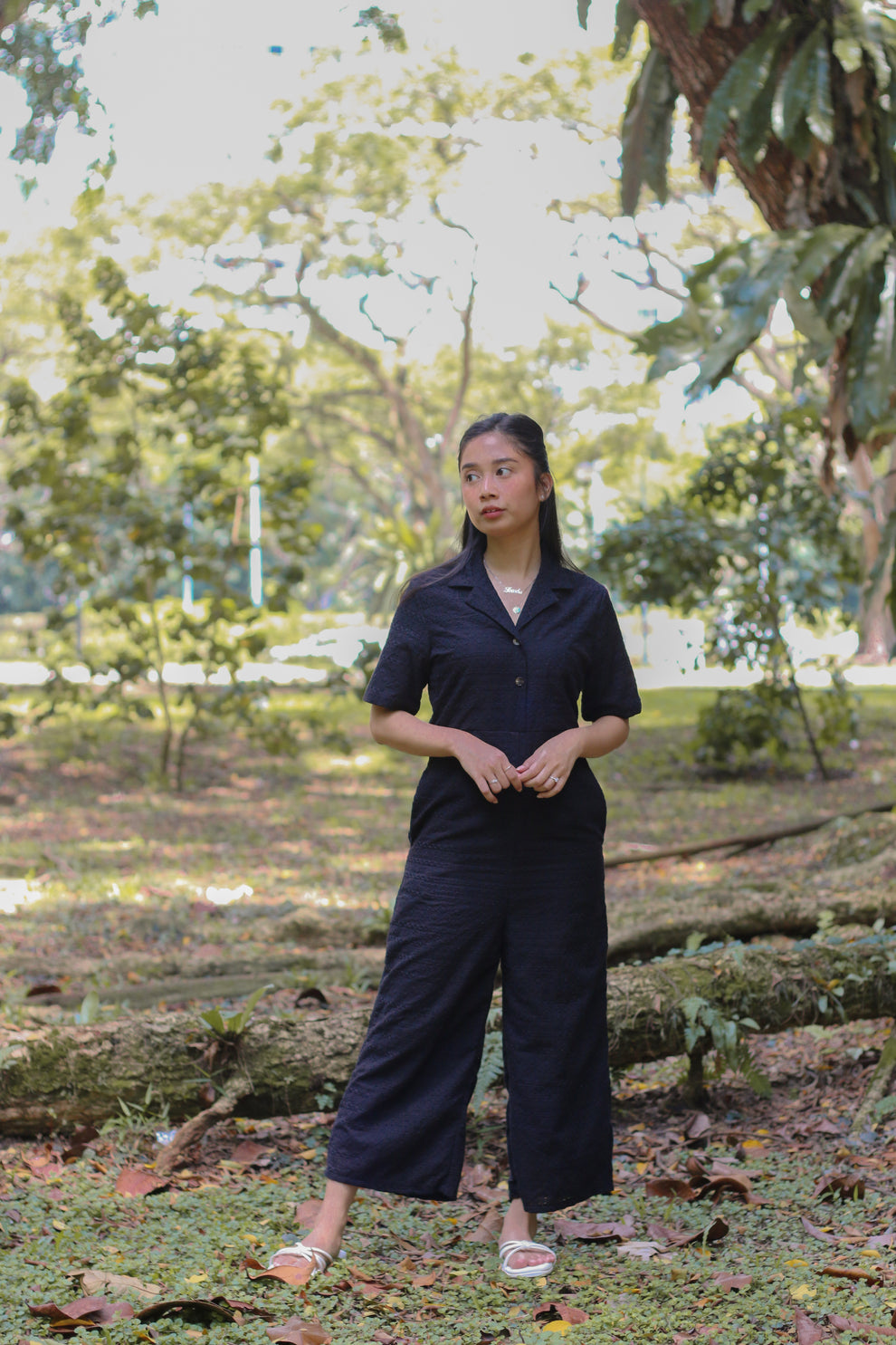 Haiza Eyelet Jumpsuit – The Summer Babes